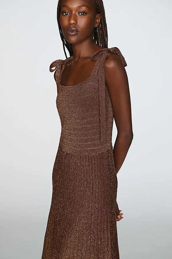 Endless Rose Square-neck Midi Dress