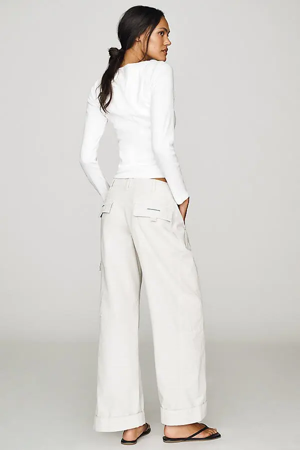 PILCRO Cade Camp High-rise Utility Cho Pants