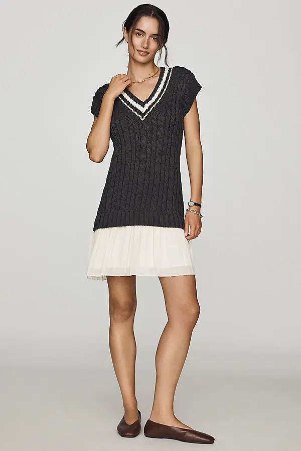 Maeve Twofer Sweater Mi Dress