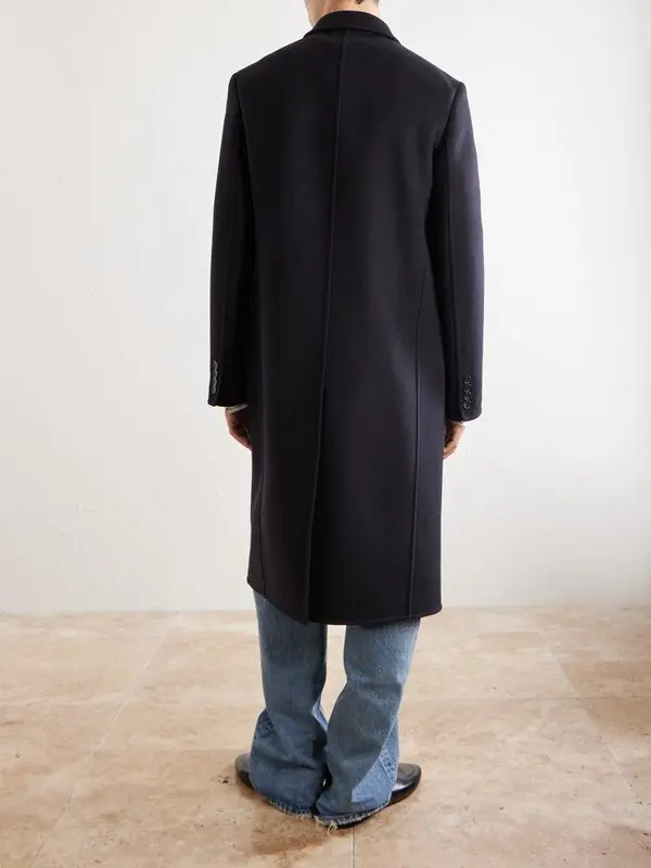 Saint Laurent Double-breasted Wool-blend Overcoat