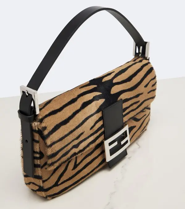 Fendi Baguette® 26424 Calf Hair Shoulder Bag