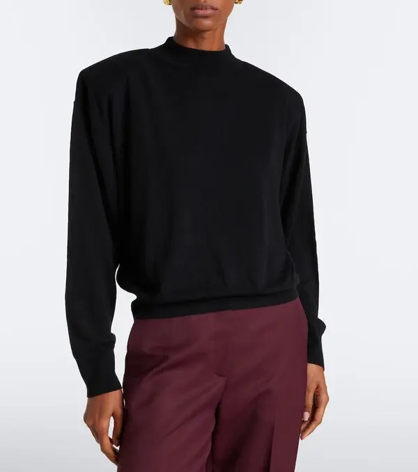 THE FRANKIE SHOP Wool-blend Sweater - Black