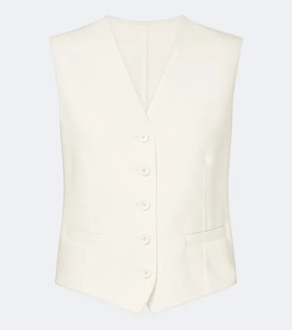 Fendi Virgin Wool Vest - White