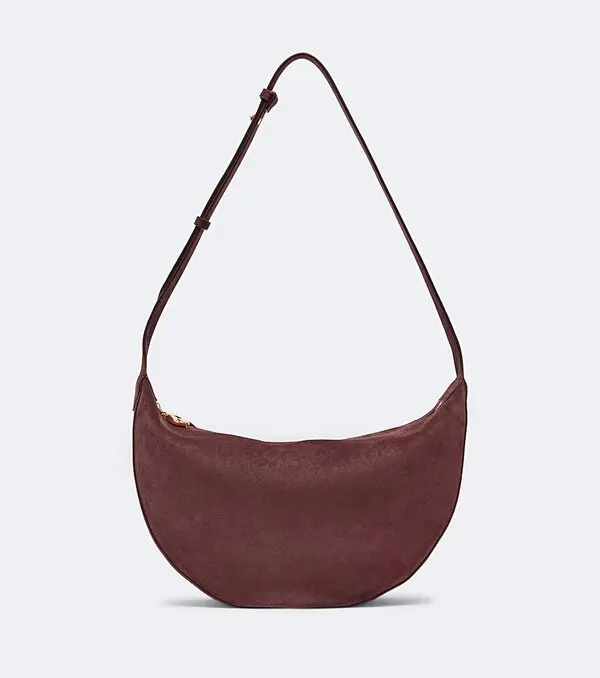 JOSEPH Bean Large Suede Shoulder Bag