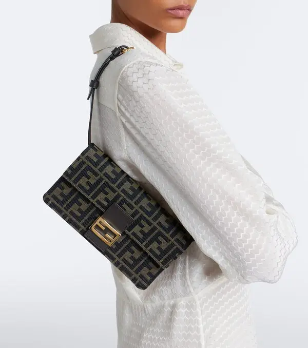 Fendi Jacquard Canvas Wallet On Chain
