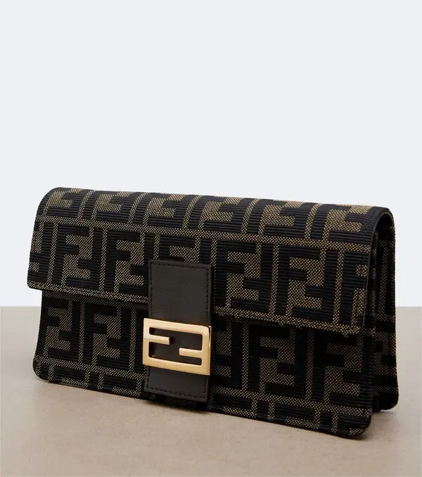 Fendi Jacquard Canvas Wallet On Chain