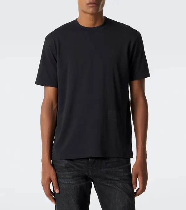 Fendi Logo Cotton Jersey T-shirt