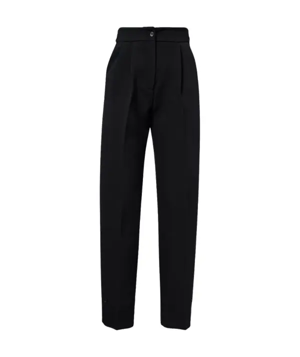 THE FRANKIE SHOP Doyer Pleated Wide-leg Pants - Black