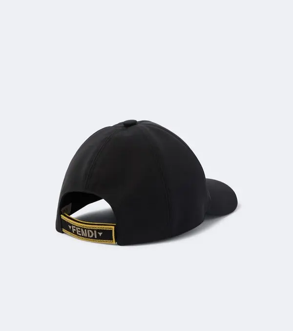 Fendi Cotton Baseball Cap - Black