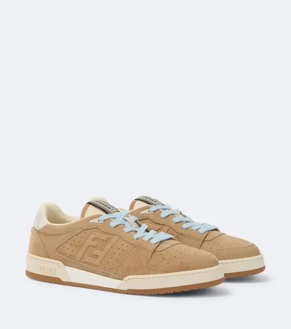 Fendi Match Suede Sneakers