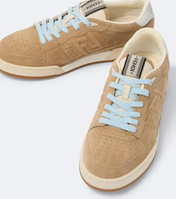 Fendi Match Suede Sneakers