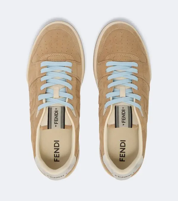 Fendi Match Suede Sneakers