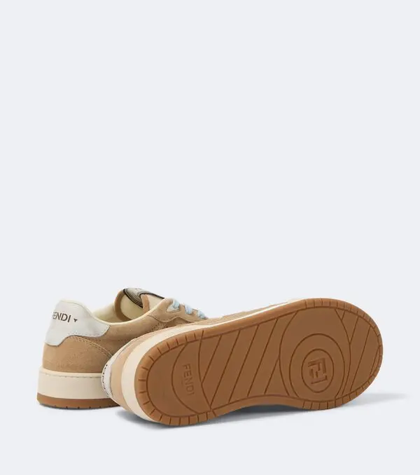 Fendi Match Suede Sneakers
