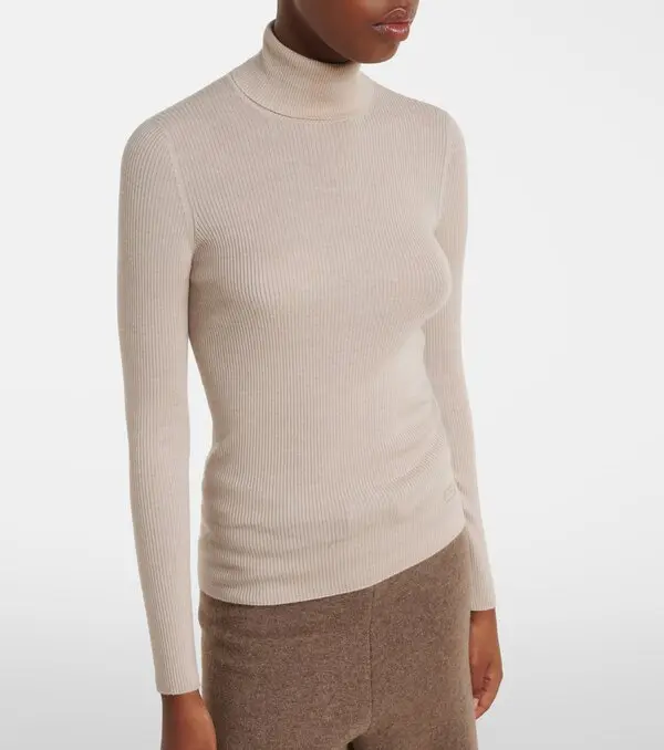Agnona Turtleneck Wool, Silk, And Cashmere Sweater