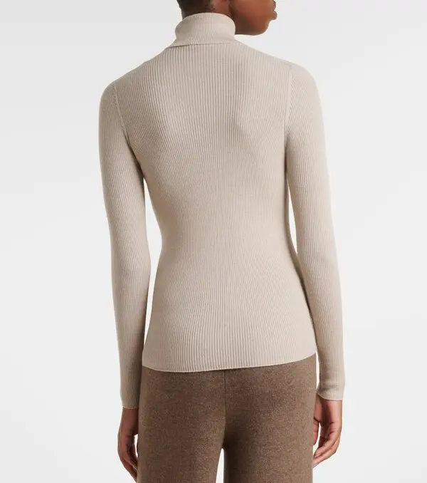 Agnona Turtleneck Wool, Silk, And Cashmere Sweater