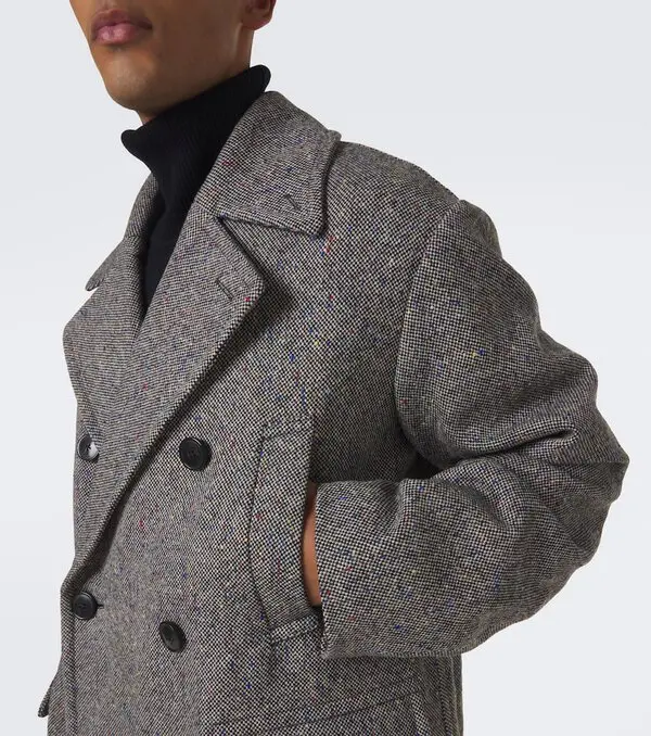 Dries Van Noten Double-breasted Wool Coat