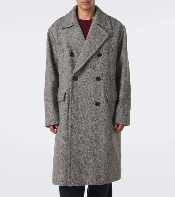 Dries Van Noten Double-breasted Wool Coat
