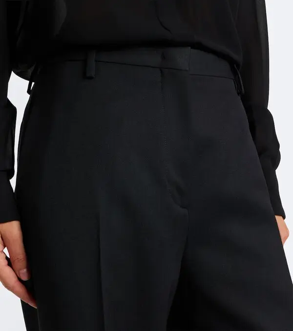 Fendi Virgin Wool Wide-leg Trousers