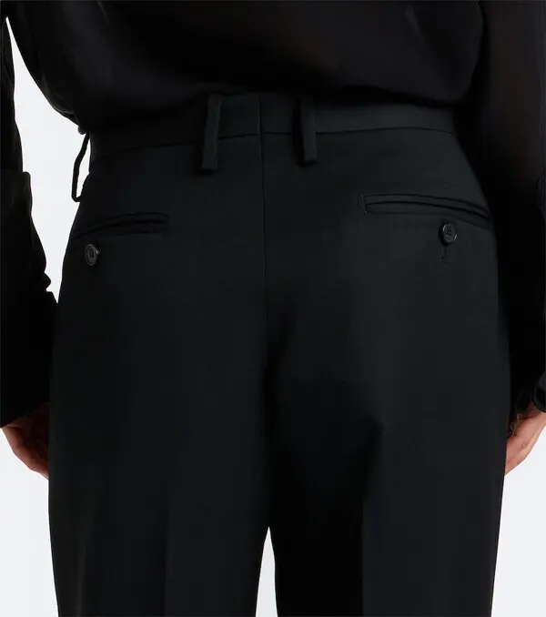 Fendi Virgin Wool Wide-leg Trousers