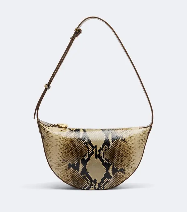 JOSEPH Bean Snake-effect Leather Shoulder Bag