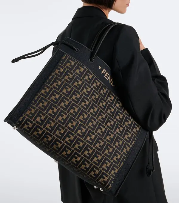 Fendi Magic Large Canvas Shopper