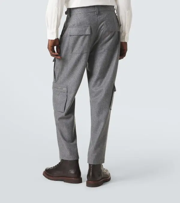 Brunello Cucinelli Virgin Wool Cargo Pants