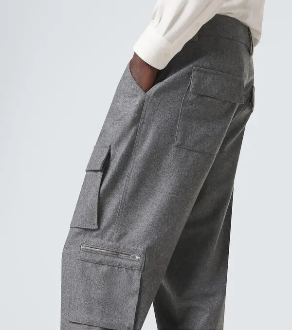 Brunello Cucinelli Virgin Wool Cargo Pants