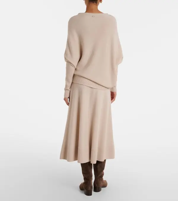 Agnona Cashmere Midi Skirt