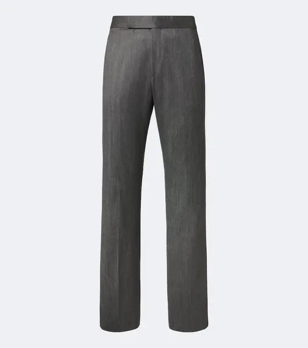 TOM FORD Wool Twill Pants - Grey