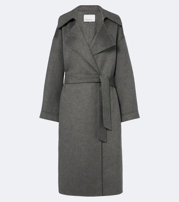 THE FRANKIE SHOP Issen Wool-blend Wrap Coat