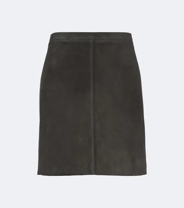 Stouls Lucie Suede Miniskirt - Green