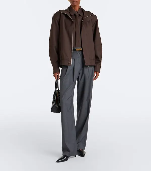 THE FRANKIE SHOP Peri Tie-neck Shirt