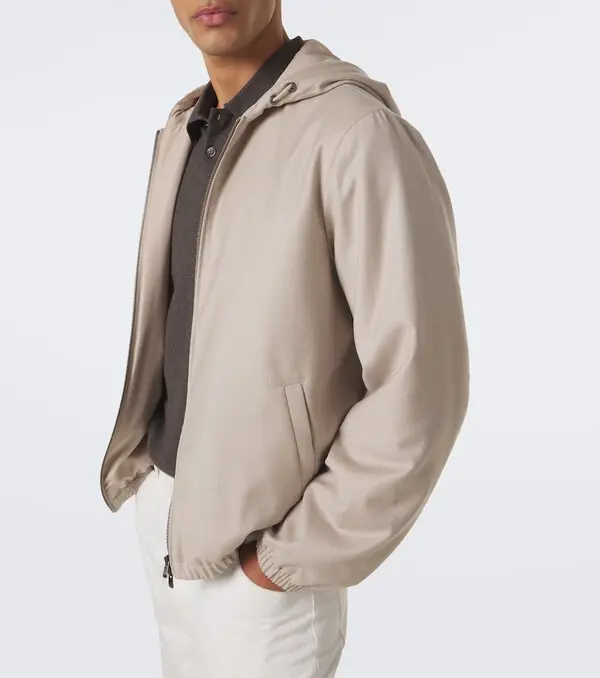 Agnona Hooded Wool Jacket