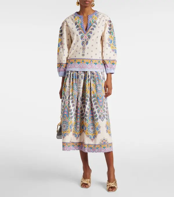 Etro Printed Cotton Top