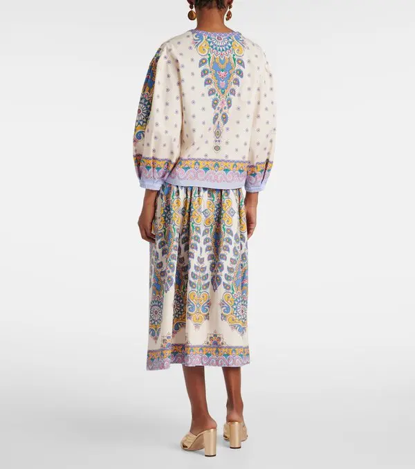Etro Printed Cotton Top