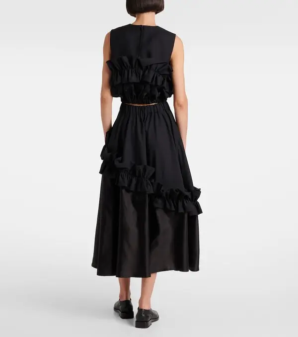Noir Kei Ninomiya Ruffled Wool Top