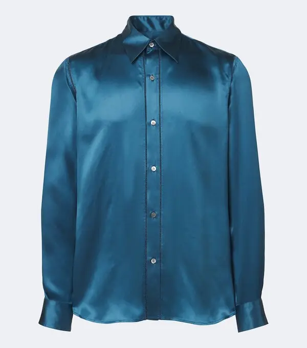 Dries Van Noten Silk Satin Shirt