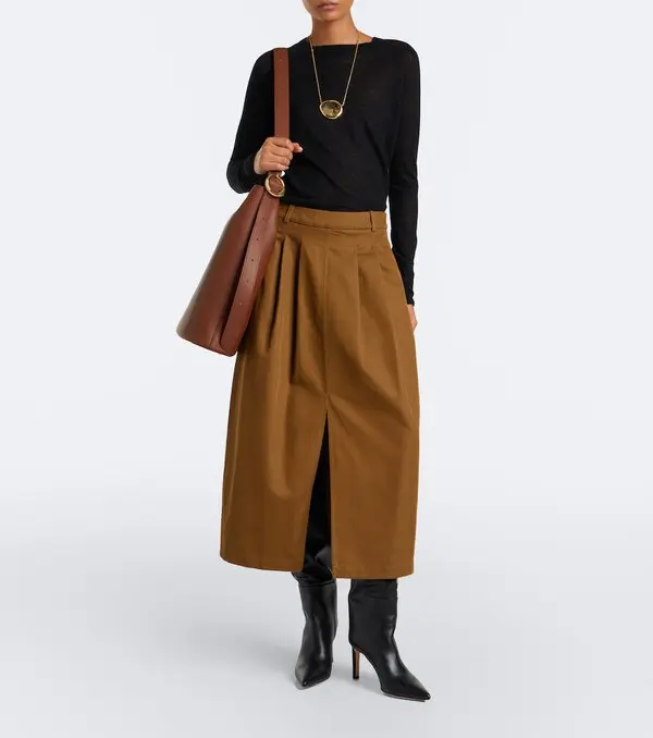 JOSEPH Large Leather Bucket Shoulder Bag