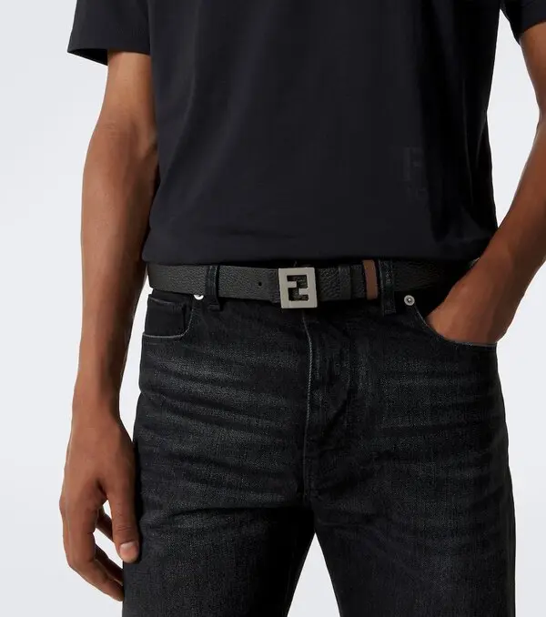 Fendi Reversible Leather Belt