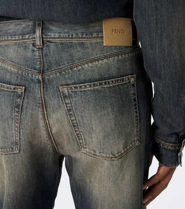 Fendi Faded Straight Jeans