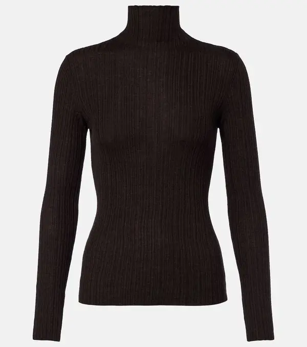 Agnona Turtleneck Cashmere, Wool, And Silk Sweater