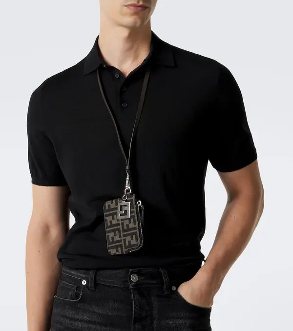 Fendi Ff Coin Purse With Strap