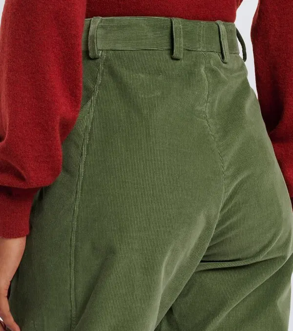 BLAZÉ MILANO Sorraia Cotton Corduroy Barrel-leg Pants