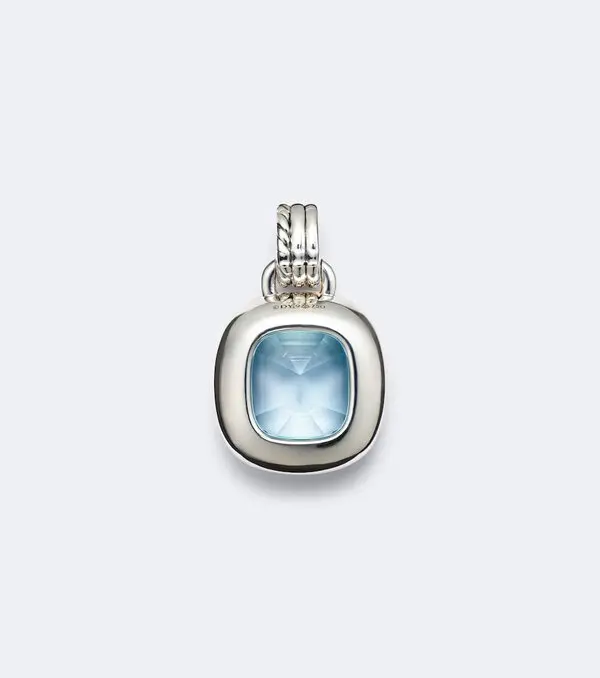 David Yurman Dy Mercer Pendant With Topaz And Diamonds