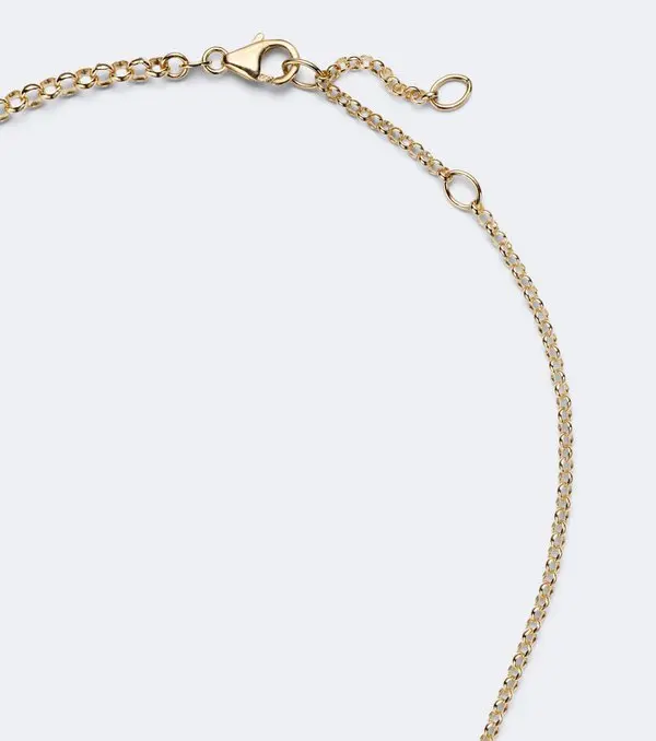 FOUNDRAE Resilience Floral Screen 18kt Necklace With Diamonds