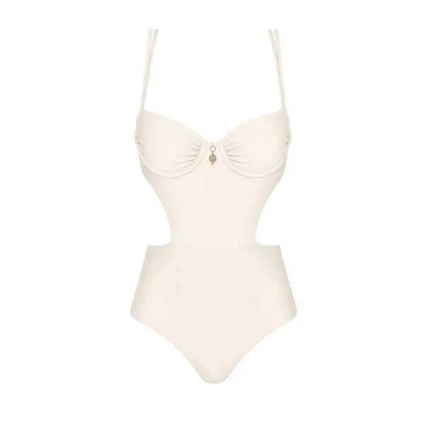 IVY SWIMWEAR Noa Monokini Cream - White