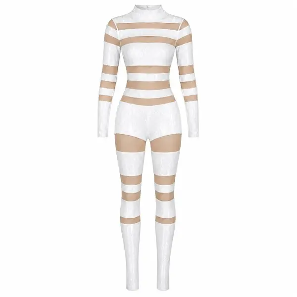HARMONIA NY Dani Watanabe Venusian Catsuit With Sequin Appliqués