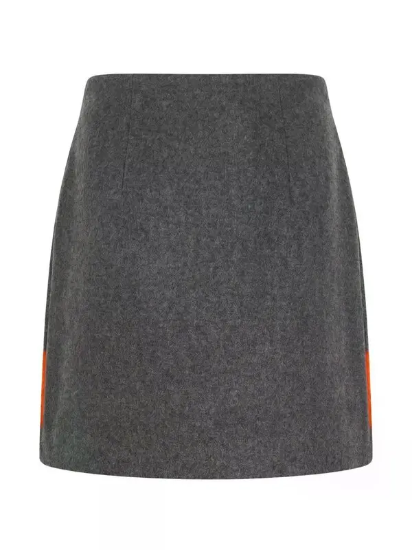 MSGM Contrasting-stripe A-line Mini Skirt