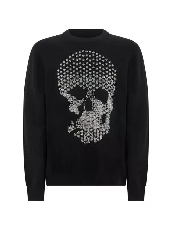 Philipp Plein Skull Rhinestone-embellished Sweater