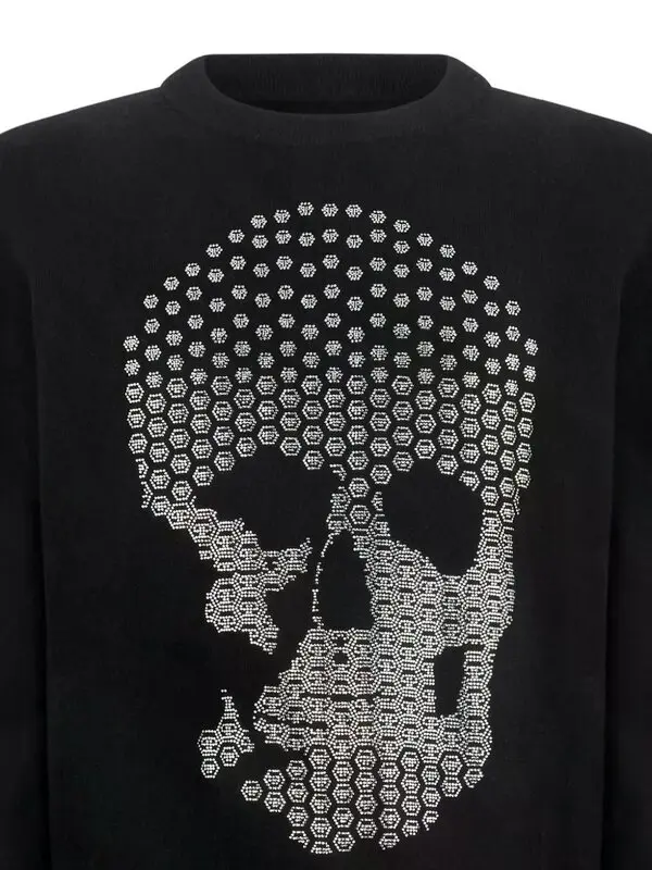 Philipp Plein Skull Rhinestone-embellished Sweater